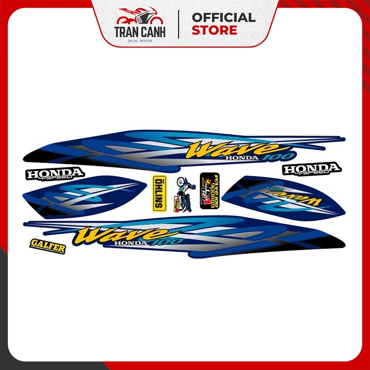 Wave Alpha 100cc & 50cc แสตมป์รถยนต์รุ่นไฟ 2 - แสตมป์ 3 ชั้นระดับพรี ...