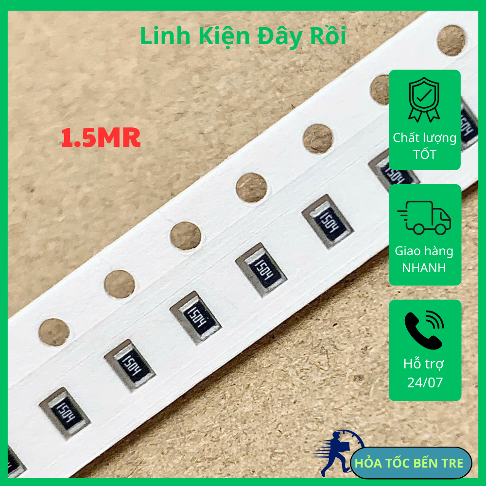Smd 08805 1.5MR 1.5Mohm 155 1504 ตัวต้านทานแบบแปะ | Shopee Thailand