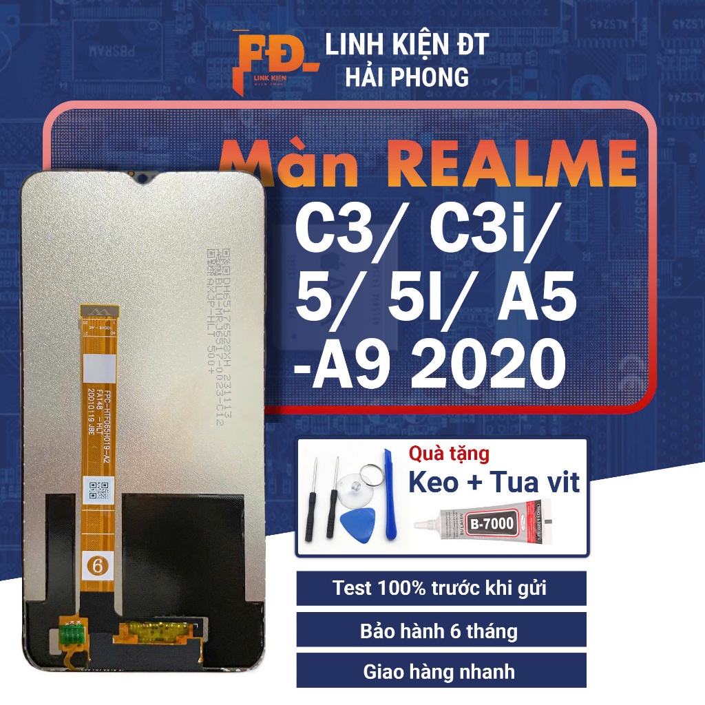 คุณภาพสูง Oppo Realme C3 / C3i / A5-2020 / A9-2020 จอ แถมกาว+ชุดซ่อม ...