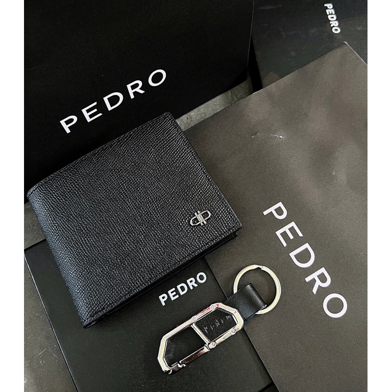 [กล่องเต็ม]pedro Mens WALLET SET WITH PEN โลโก้ที่คมชัดเป็นพิเศษ ...