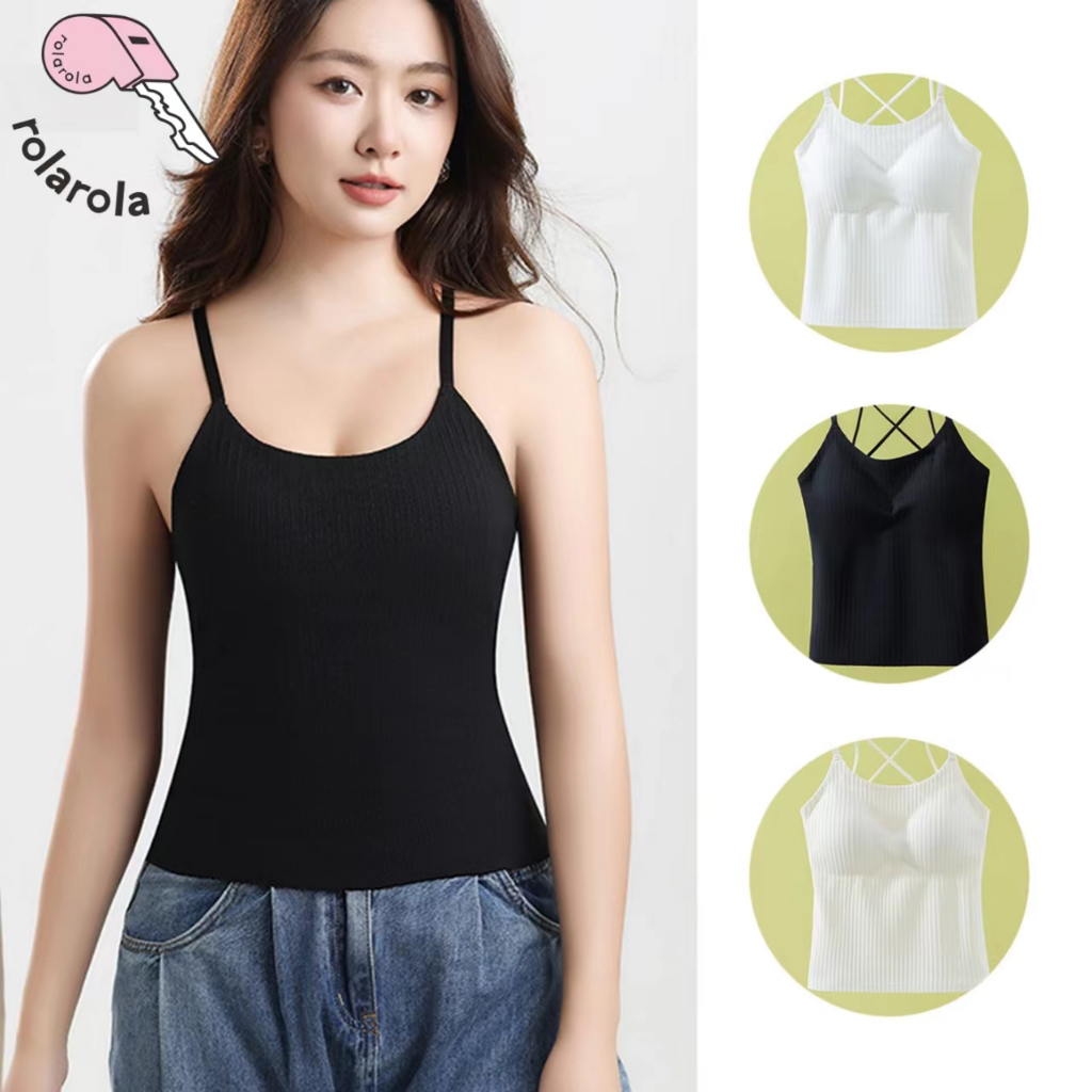 [Rola Rola] เสื้อเชิ้ตทูพีซแฟชั่น Cross-Back พร้อมแผ่นรวม 609 | Shopee ...