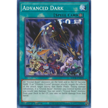 [ การ์ด Yugioh ของแท้ ] Advanced Dark - SDCB-EN028 - Common 1st Edition ...