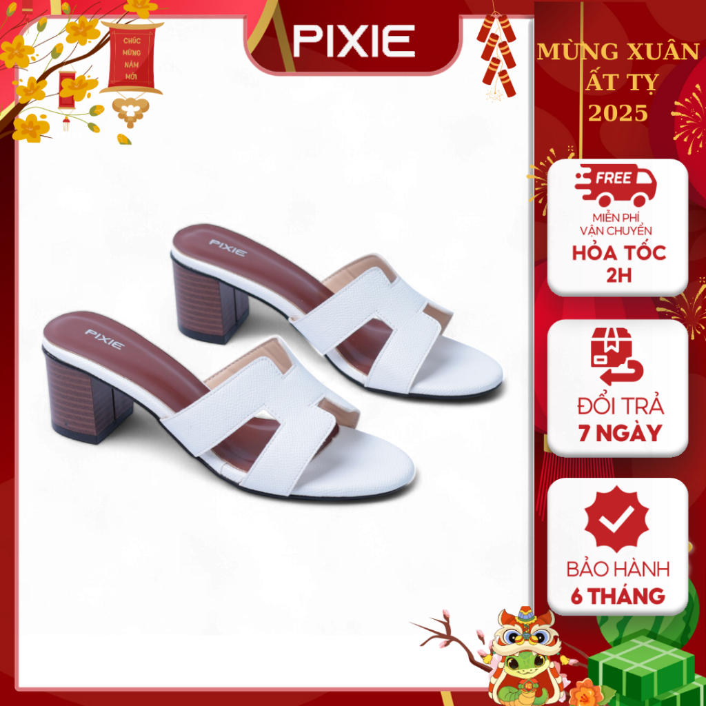 Pixie X867 5 ซม. รองเท้าส้นสูง H-Strap | Shopee Thailand