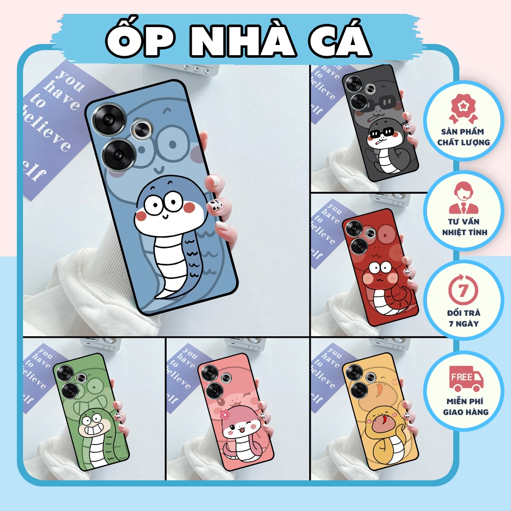 เคส Xiaomi Poco F6 / Redmi Turbo 3 พิมพ์ลาย Snake 2025 ปีงู มีหลายสี ...