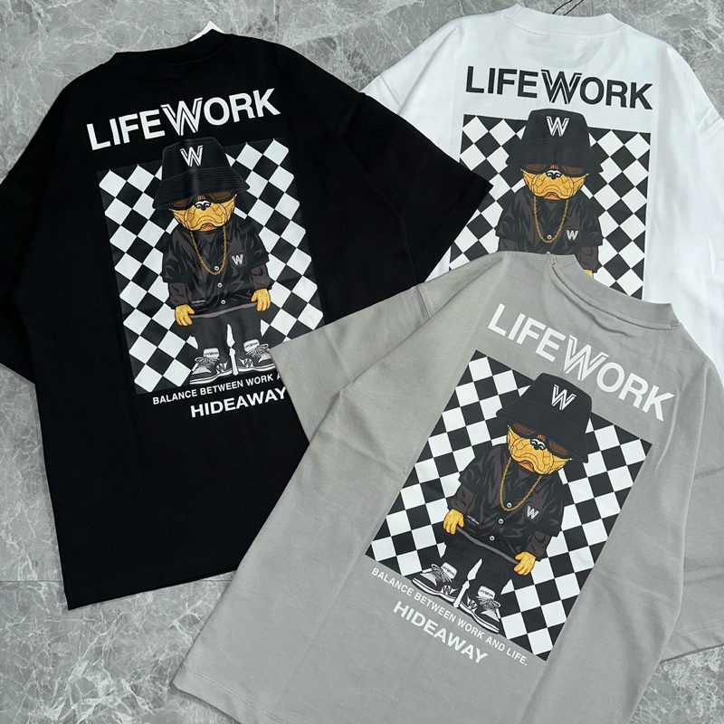 เสื้อยืด LIFEWORK DOG ใน CARO 2024 ของแท้ | Shopee Thailand