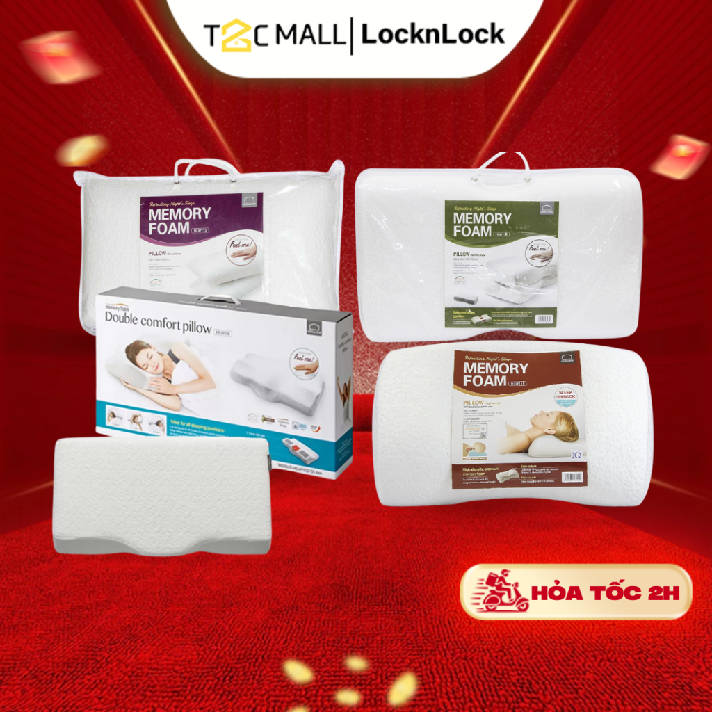 Locknlock Premium Memory Foam หมอนยางพารานุ่ม HLW111,112,113,114,115 ...