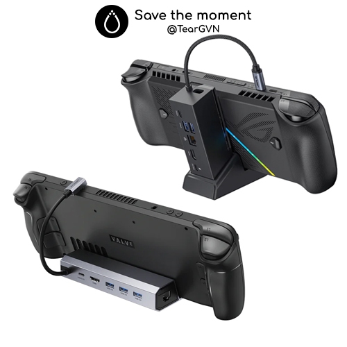 Jsaux 1080P HDMI output Dock สําหรับ ROG Ally & X / Steam Deck & OLED ...