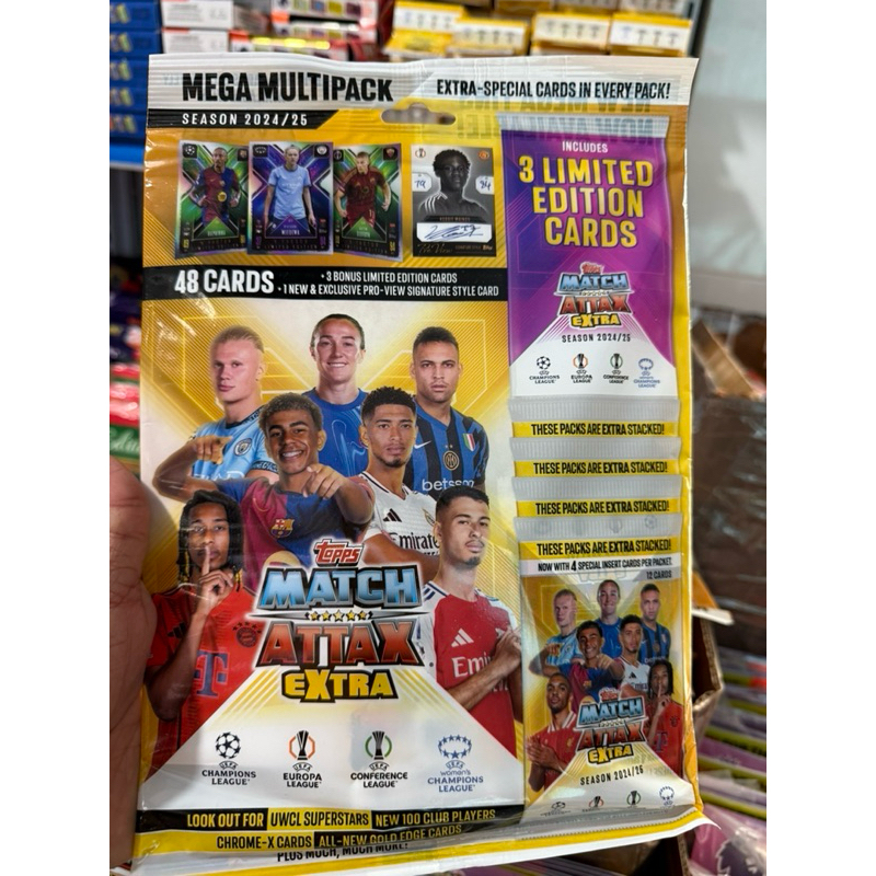 [ Mega Multi Pack ] Match Attax Champione League EXTRA Season 2024/25 24/25 ( 51 ใบ ) | Shopee ...