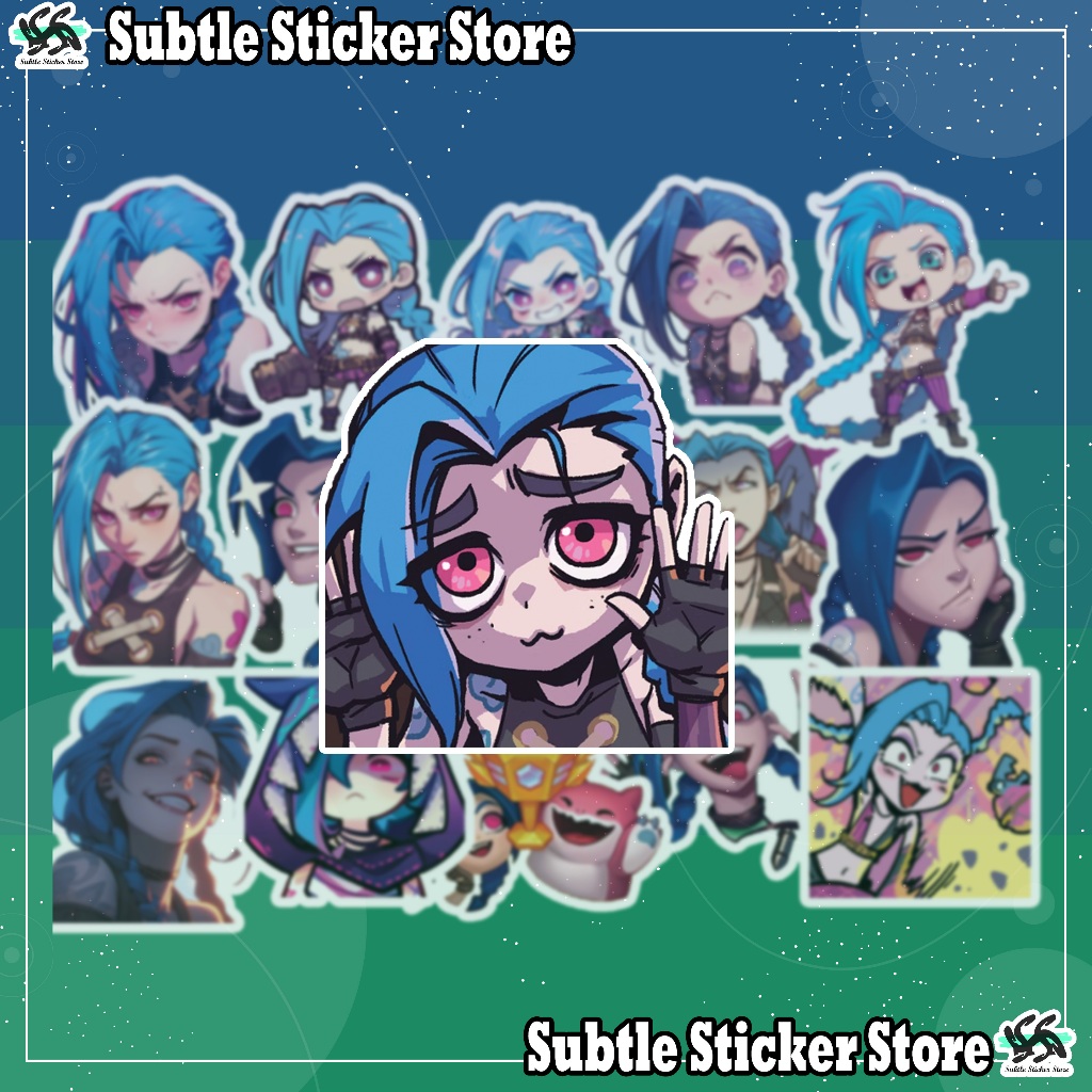 [League Of Legends] - Set 10/15 Sticker Jinx - Rebel Cannon สติ๊กเกอร์ ...
