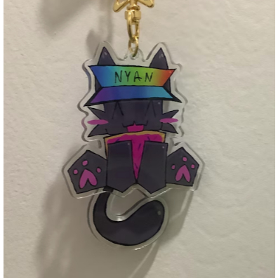 Roblox Forsaken Nyan Elliot และ Tac Nayn Chance พวงกุญแจสั่นหาง ...