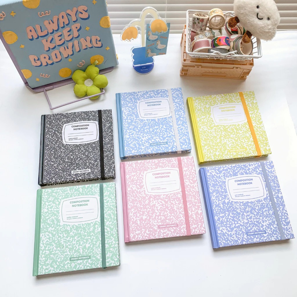 Smooth Grid Dot Square notebook Planner Crabit mini notebook 130gsm ...