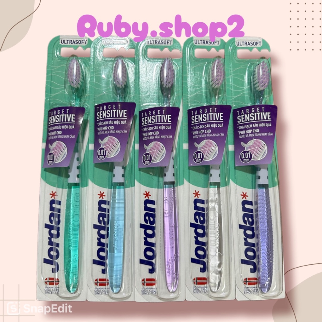 แปรงสีฟันขนนุ่ม Jordan Taget Sensitive สินค้ามาตรฐานมาเลเซีย (ราคา 1 ...