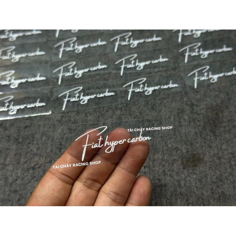 [ 1 ชิ้น ] WHITE Fi al hy ต่อคาร์บอน DECAL STICKER (REDACTED ...