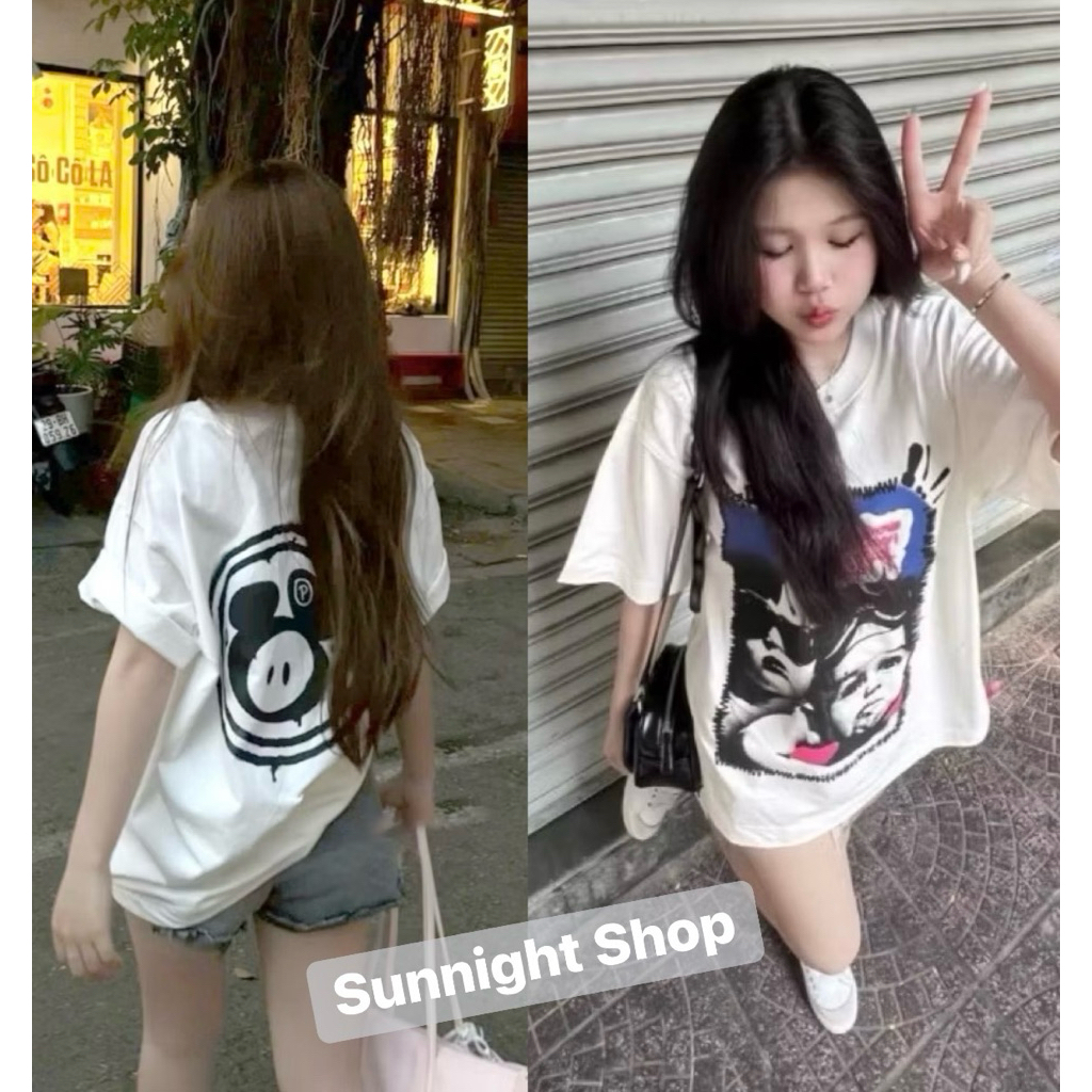 เสื้อยืด POPOP CODE ใหม่รูปแบบหลวม Unisex ผู้ชายและผู้หญิงผ้าสวยผ้าฝ้าย ...