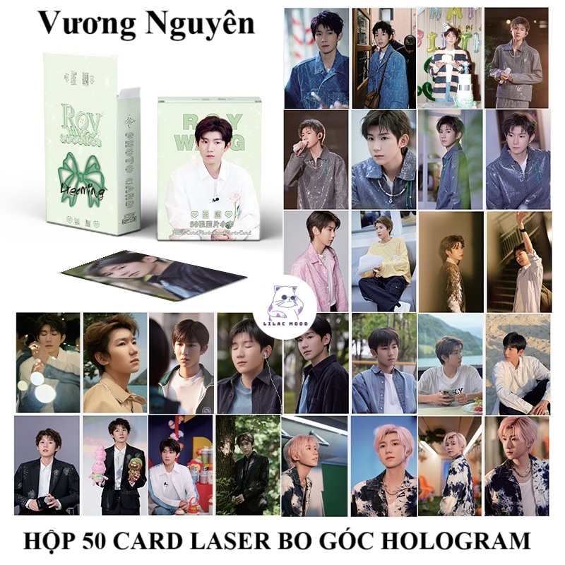 [AVAILABLE] TFBOYS / Vuong Nguyn | กล่องการ์ดเลเซอร์ 50 ชิ้น (ใหม่) Lomo Roy Cake | Shopee Thailand