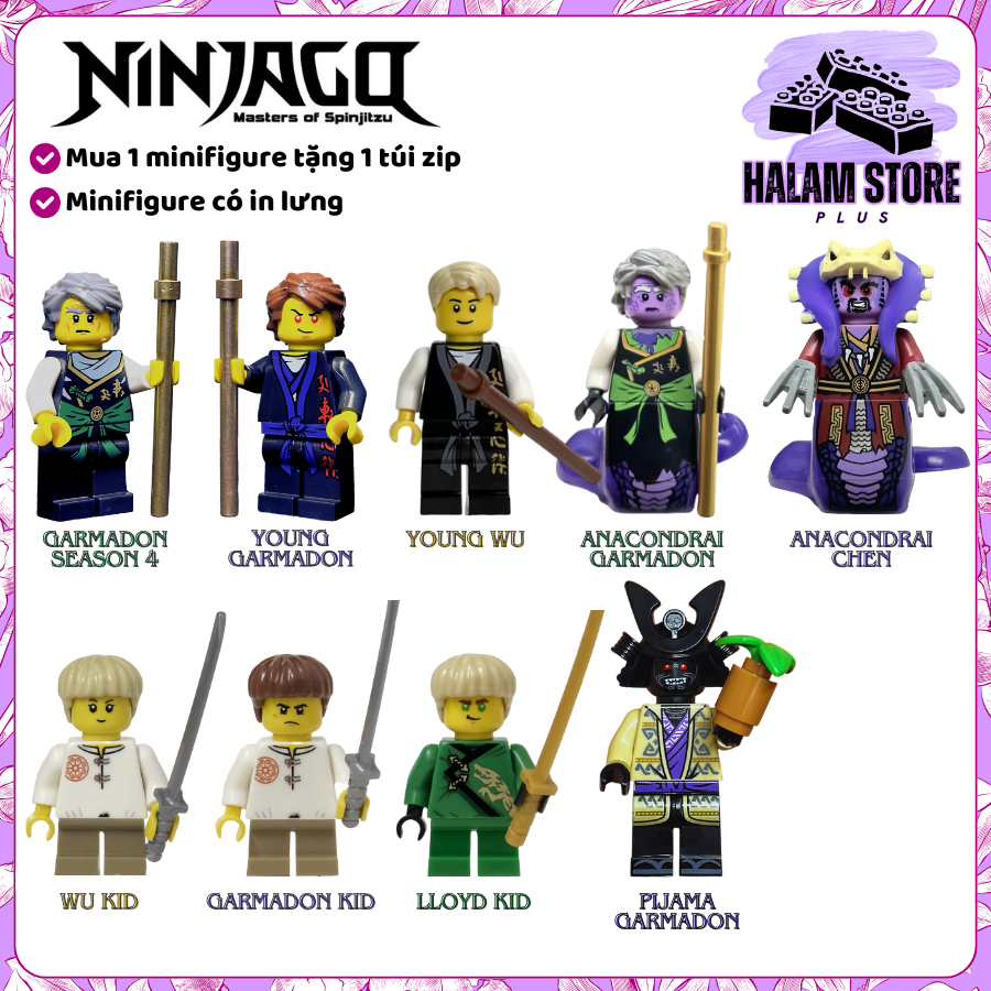 [Halam Store] Ninjago Young Garmadon Morro Chen minifigures ของเล่น ...