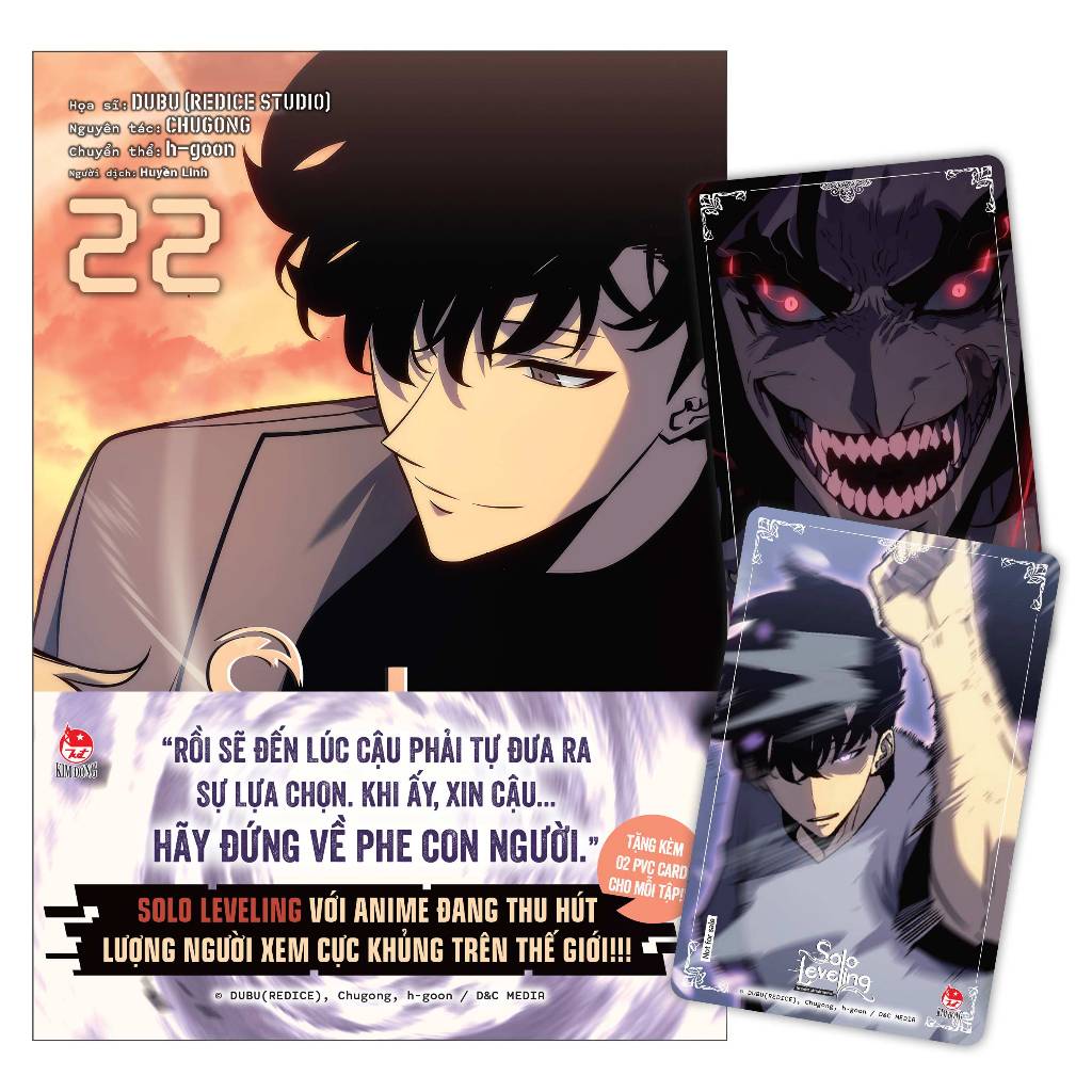 Solo Leveling Comic - เล่ม 22 - I Level Up Alone - มาพร้อมการ์ด PVC 2 ...