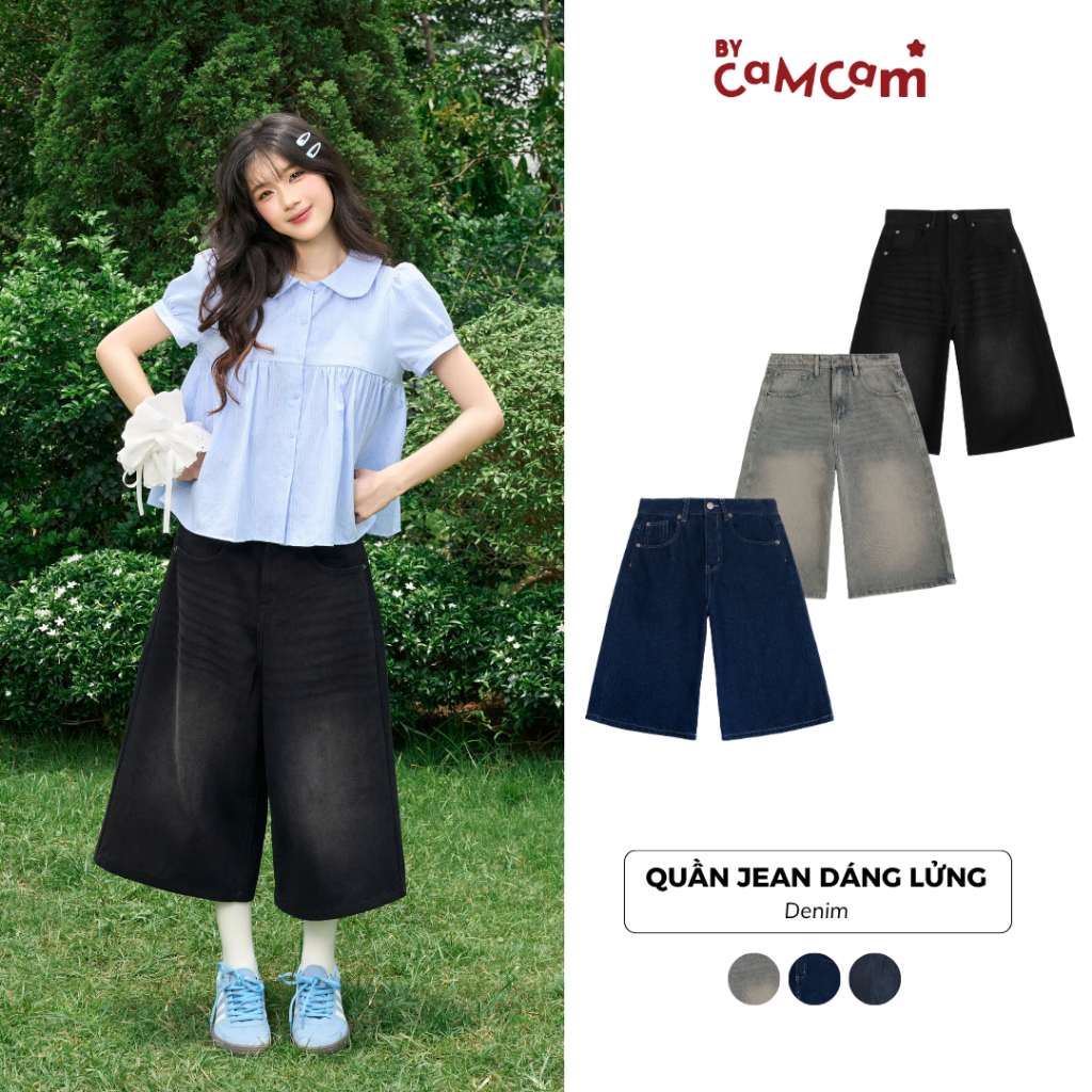 Demi Jean Short Bycamcam Dynamic Denim Wash [คอลเลกชันฤดูร้อนของ Our ...