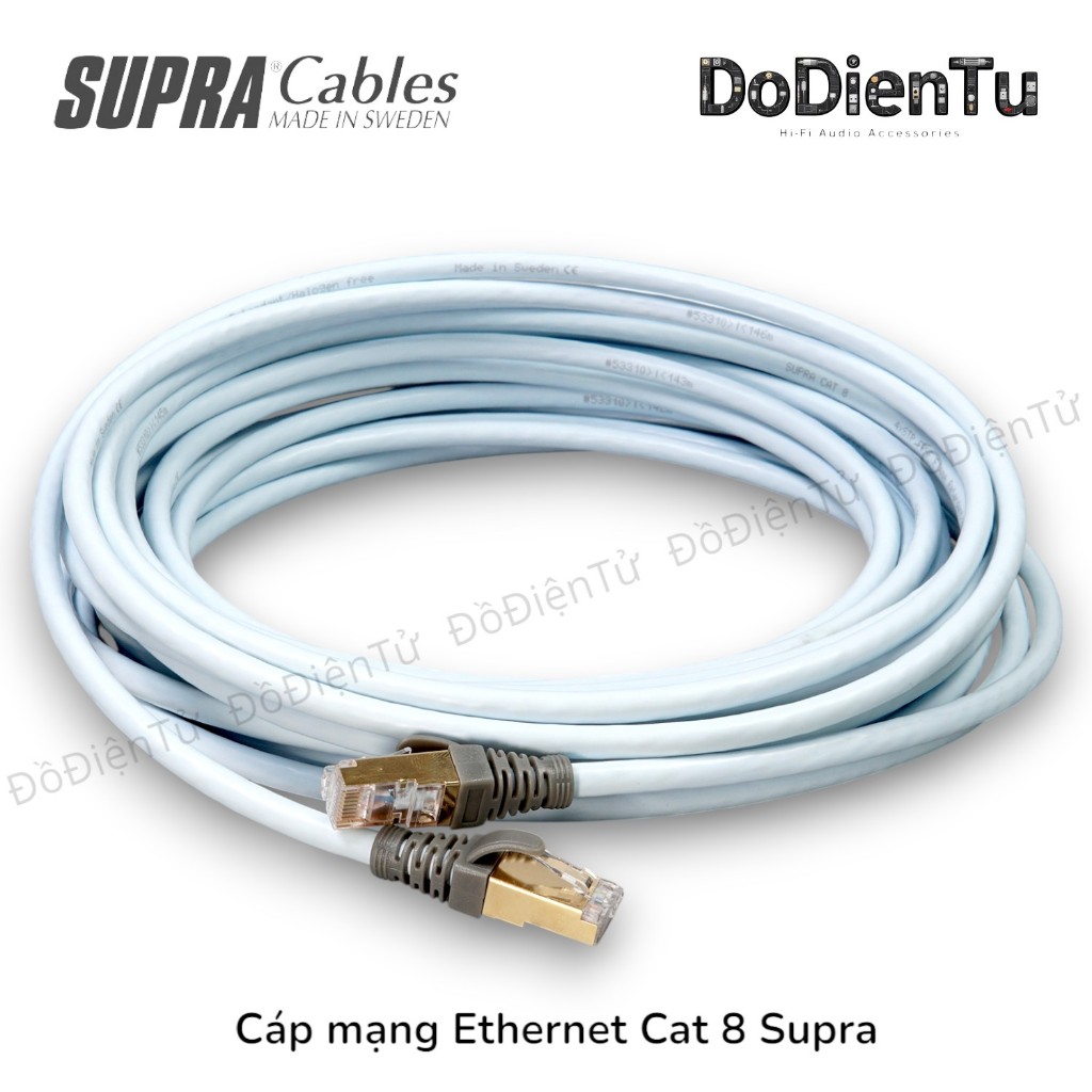 [ผลิตภัณฑ์สําเร็จรูป DIY] สายเคเบิลเครือข่ายอีเธอร์เน็ต Supra CAT 8 ...