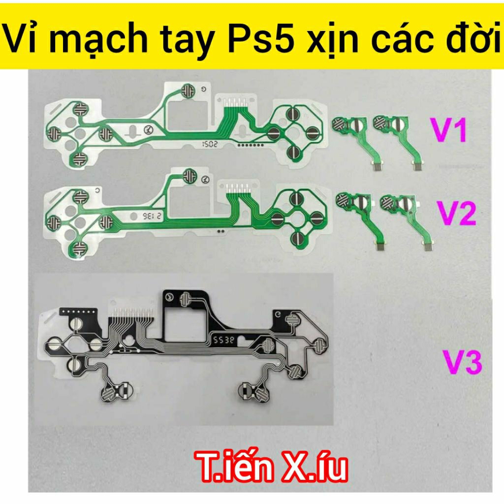 แผงวงจรคอนโทรลเลอร์ XO Ps5, ยางคอนโทรลเลอร์ Ps5, สปริง PS5, ฝาครอบคัน ...