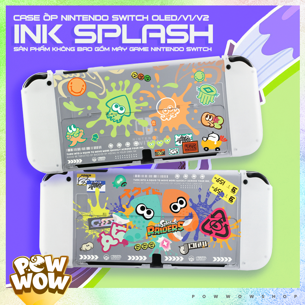 Oled/V1/V2/Lite กรณี & Dock สําหรับ Nintendo Switch เกมสไตล์ Splatoon ...