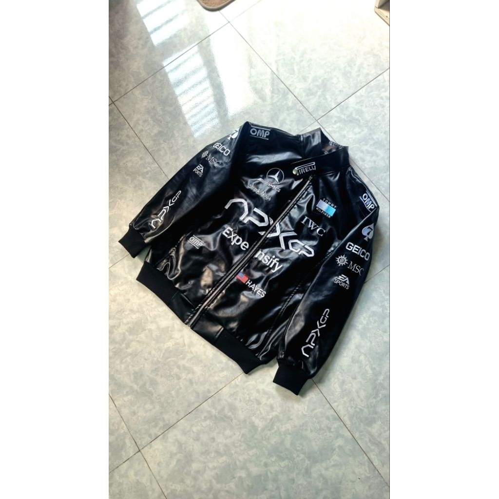 F1 APX GP Racing Leather Jacket ปักโลโก้ กันน้ํา จากยุโรป มีไซส์ผู้ชาย ...