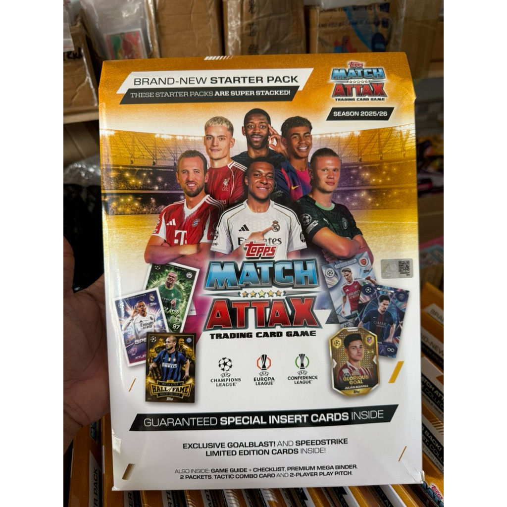 [ Starter Pack ] กระเป๋าอัลบั้มการ์ดพร้อมการ์ดฟรี Topps Match Attax ...