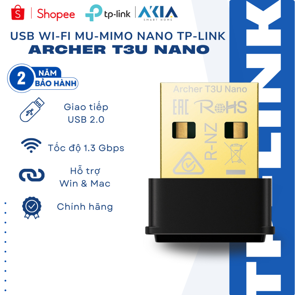 USB WiFi TP-Link Archer T3U / T3U Plus / T3U Nano | ความเร็ว 1300Mpbs ...