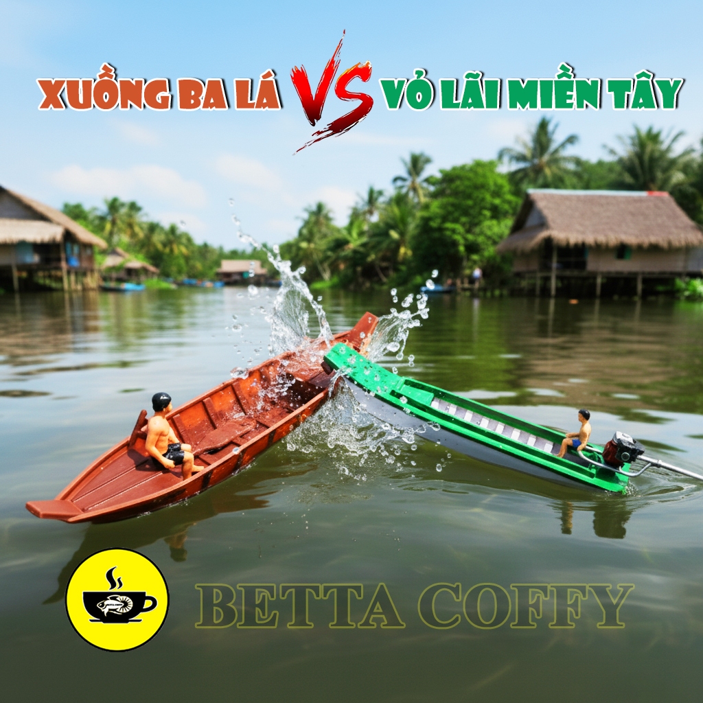 Canoe Shell Model Three-Leaf Canoe Roower Floating Machine - ตกแต่งตู้ ...
