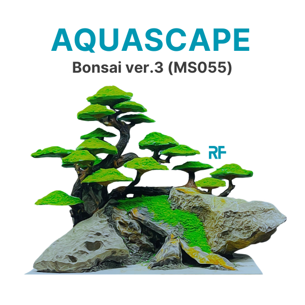 Layout Bonsai ver.3 มีหลังคามอสปลอมในตัวเหมาะสําหรับตู้ปลาจิ๋ว ...