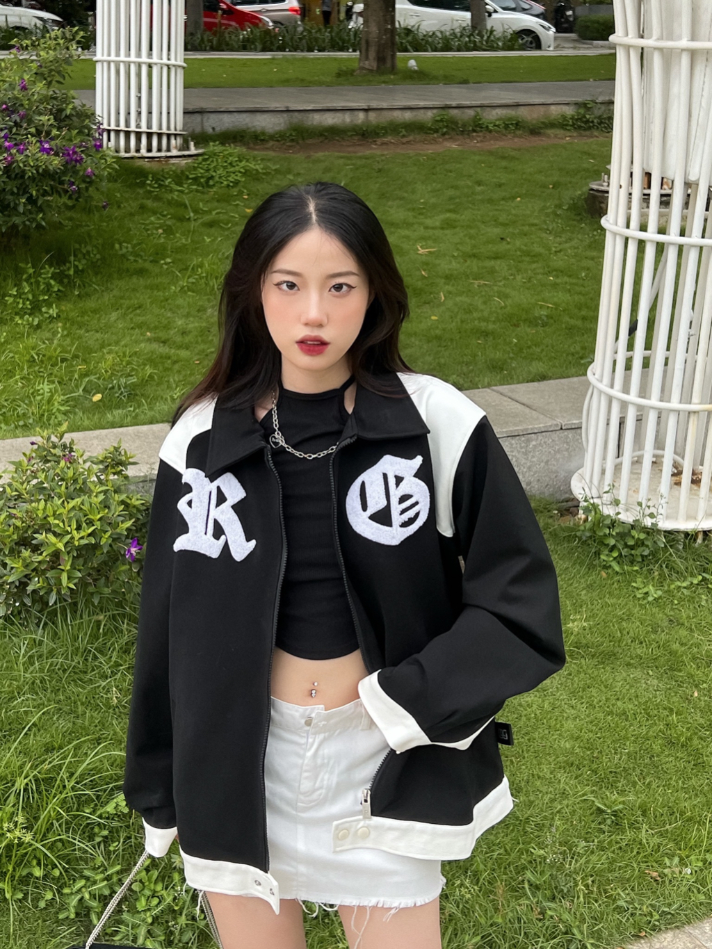 เสื้อแจ็คเก็ต REGODS กว้างรูปแบบ unisex turn-down collar Jacket สําหรับ ...