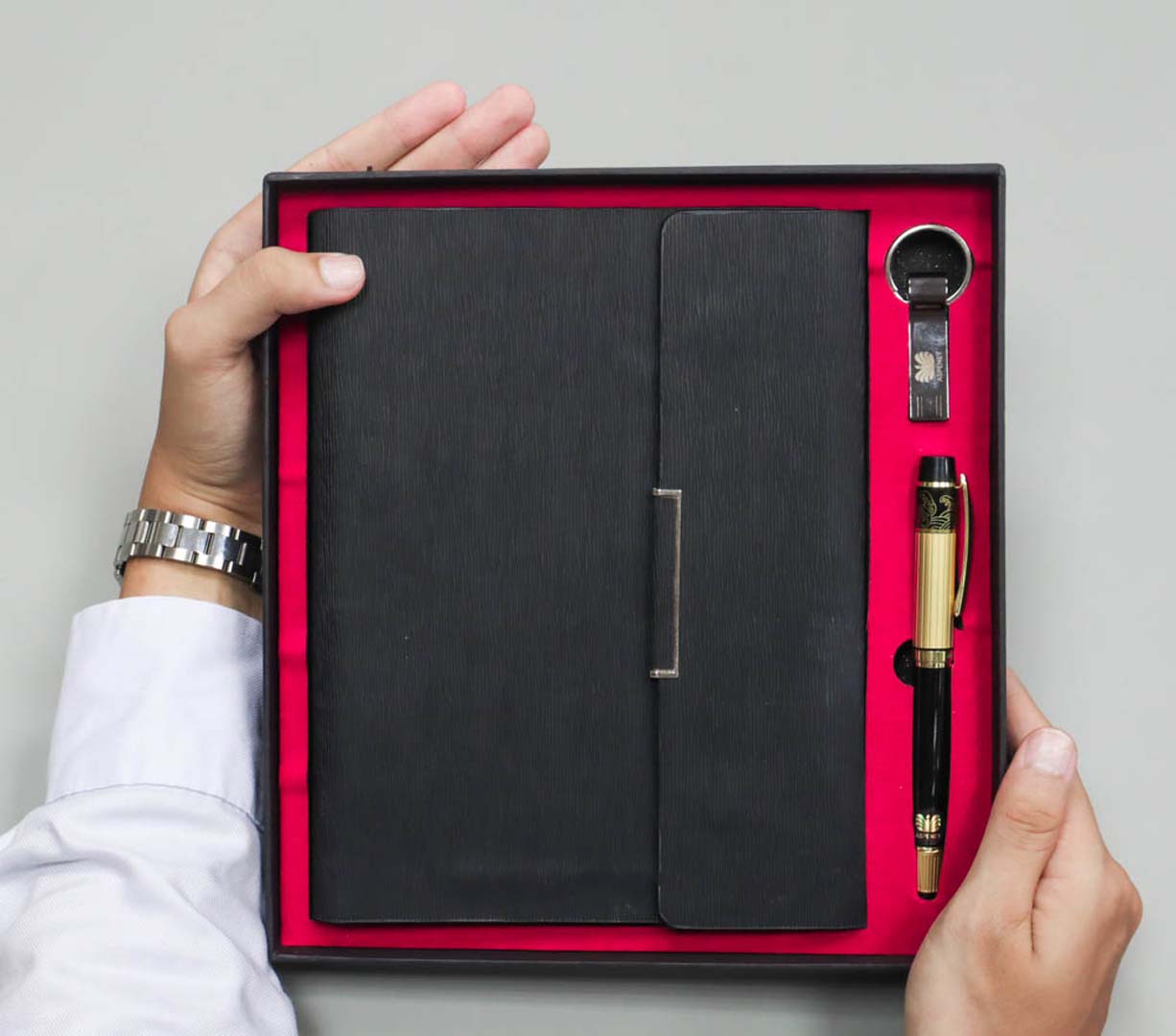 Aspeney1 USB Signing Pen Leather Notebook Gift Set | Shopee Thailand