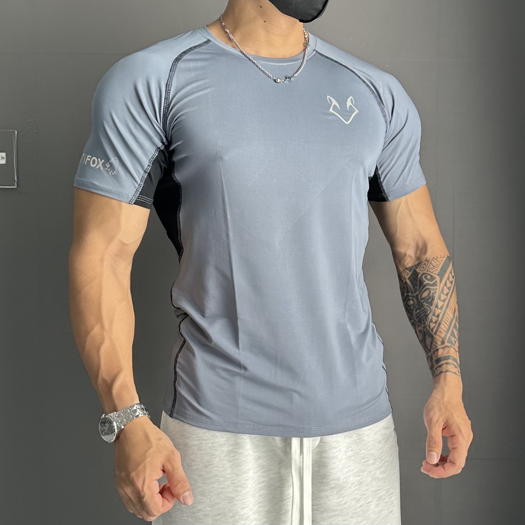 เสื้อยืดกีฬา Gymfox Bodycon | Shopee Thailand