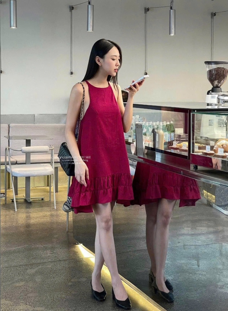 Cherry Dress - Babydoll Underarm Dress with Deep Armpit (ภาพเดิม ...