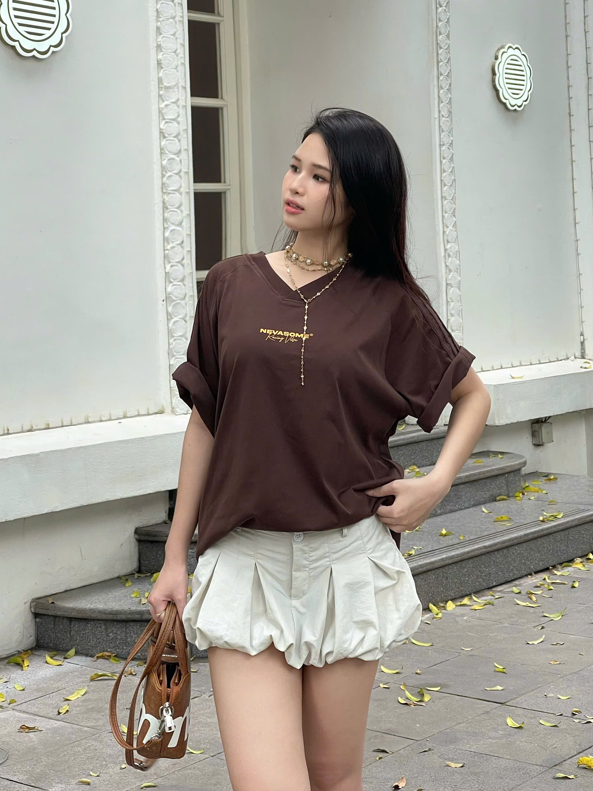 Local Brand NEVASOME Pumpkin Mini Skirt Womenswear | Shopee Thailand