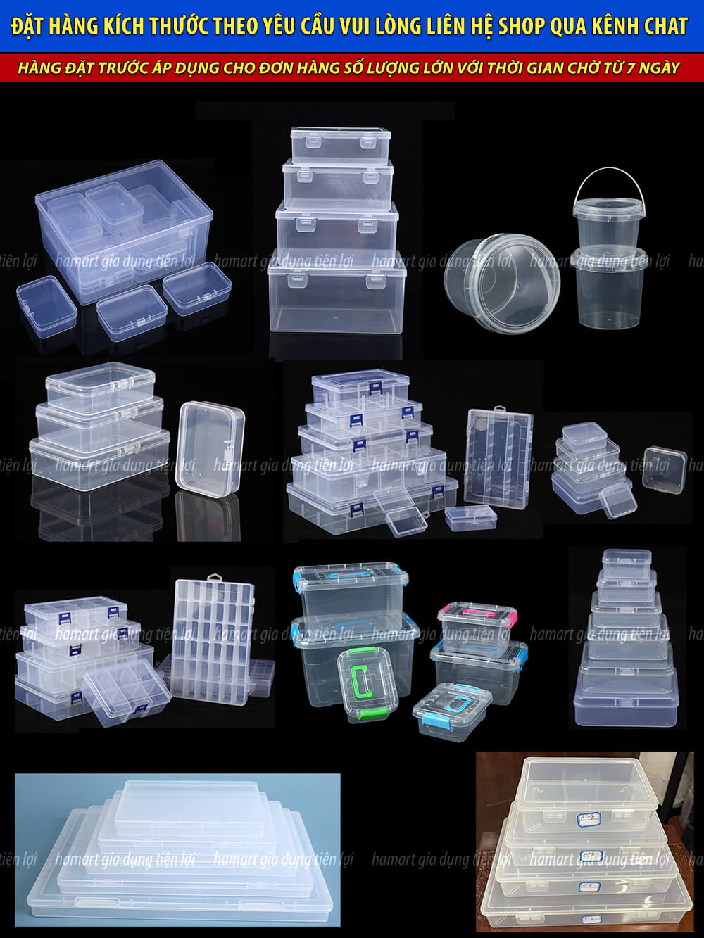 กล่องพลาสติก 10 ช่องเล็กพร้อมฝาใสสําหรับเก็บส่วนประกอบอิเล็กทรอนิกส์สก ...