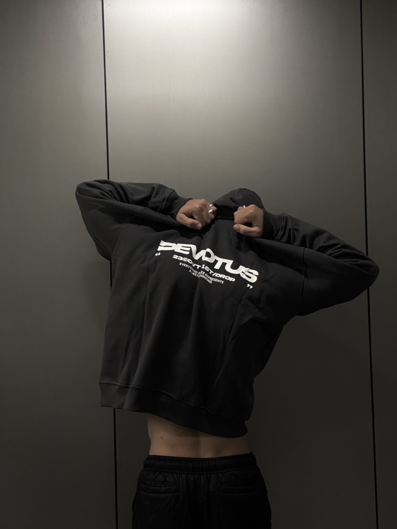 OVERSIZE แบรนด์ท้องถิ่น Unisex Devotus Hoodie Jacket 350gsm ผ้าฝ้ายขน ...