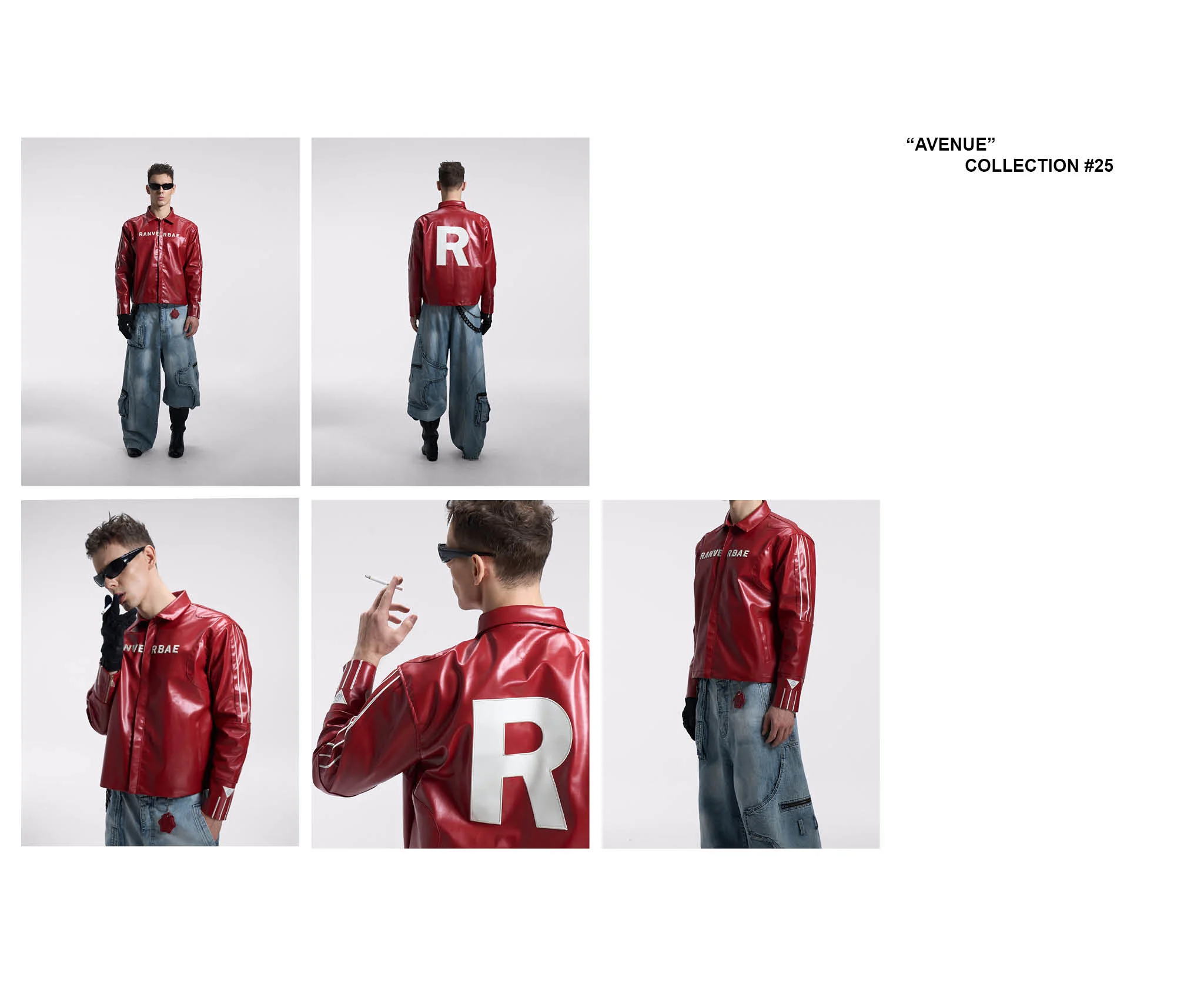 RVB Avenue เสื้อแจ็คเก็ตทรง Boxy สีแดง Unisex | Shopee Thailand