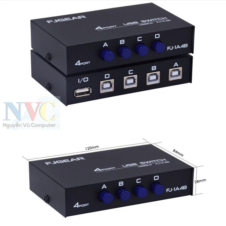 Hub Splits เครื่องพิมพ์เป็น 2 และถึง 4 คอมพิวเตอร์ Sharing 1 1A2B 1A4B เครื่องพิมพ์ | Shopee ...