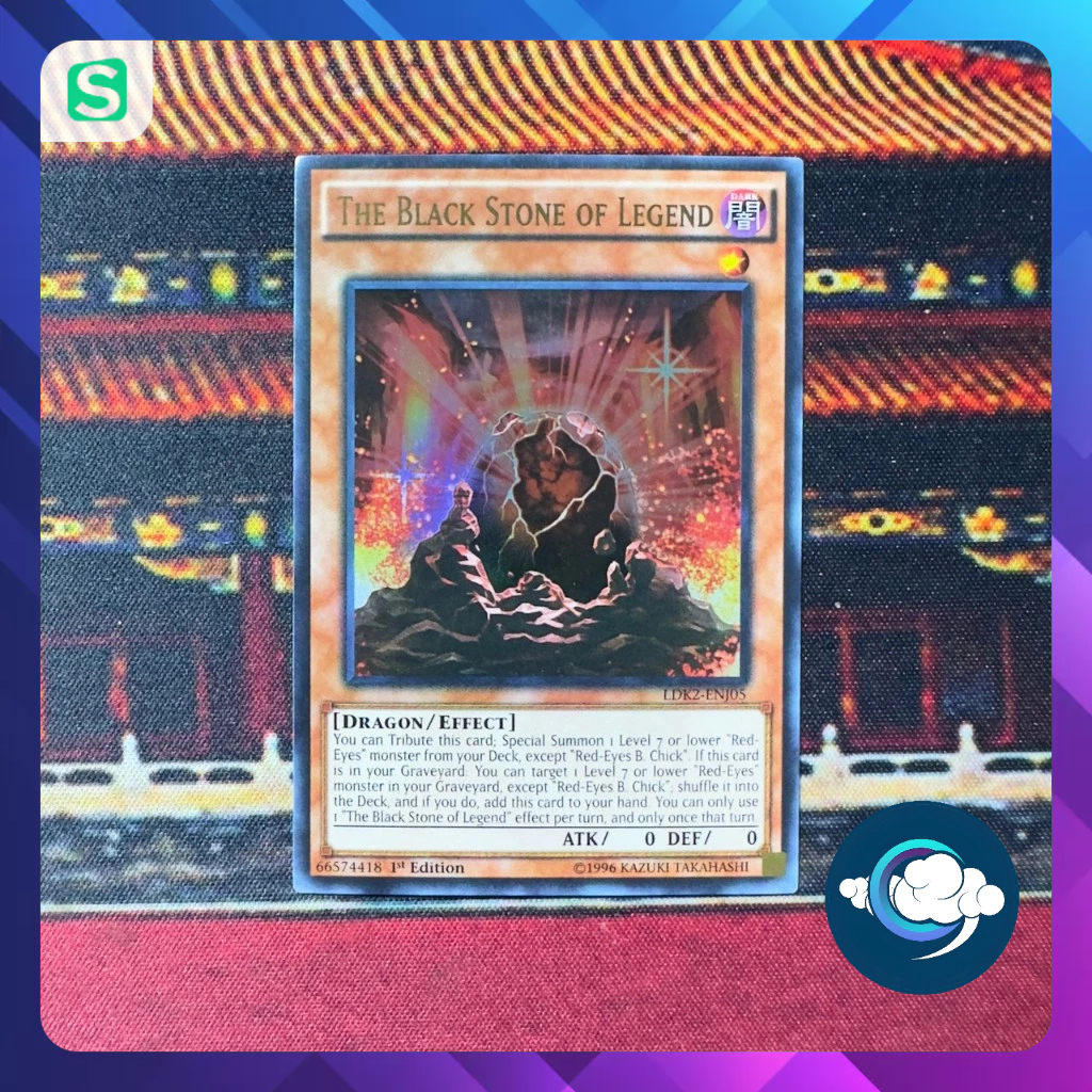 การ์ดเกม Yugioh! - LDK2-ENJ05: The Black Stone of Legend - หายากเป็น ...
