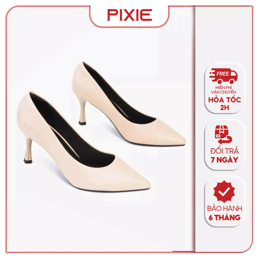 Pixie X457 Basic Pointed Toe รองเท้าส้นสูงสบาย 7 ซม | Shopee Thailand
