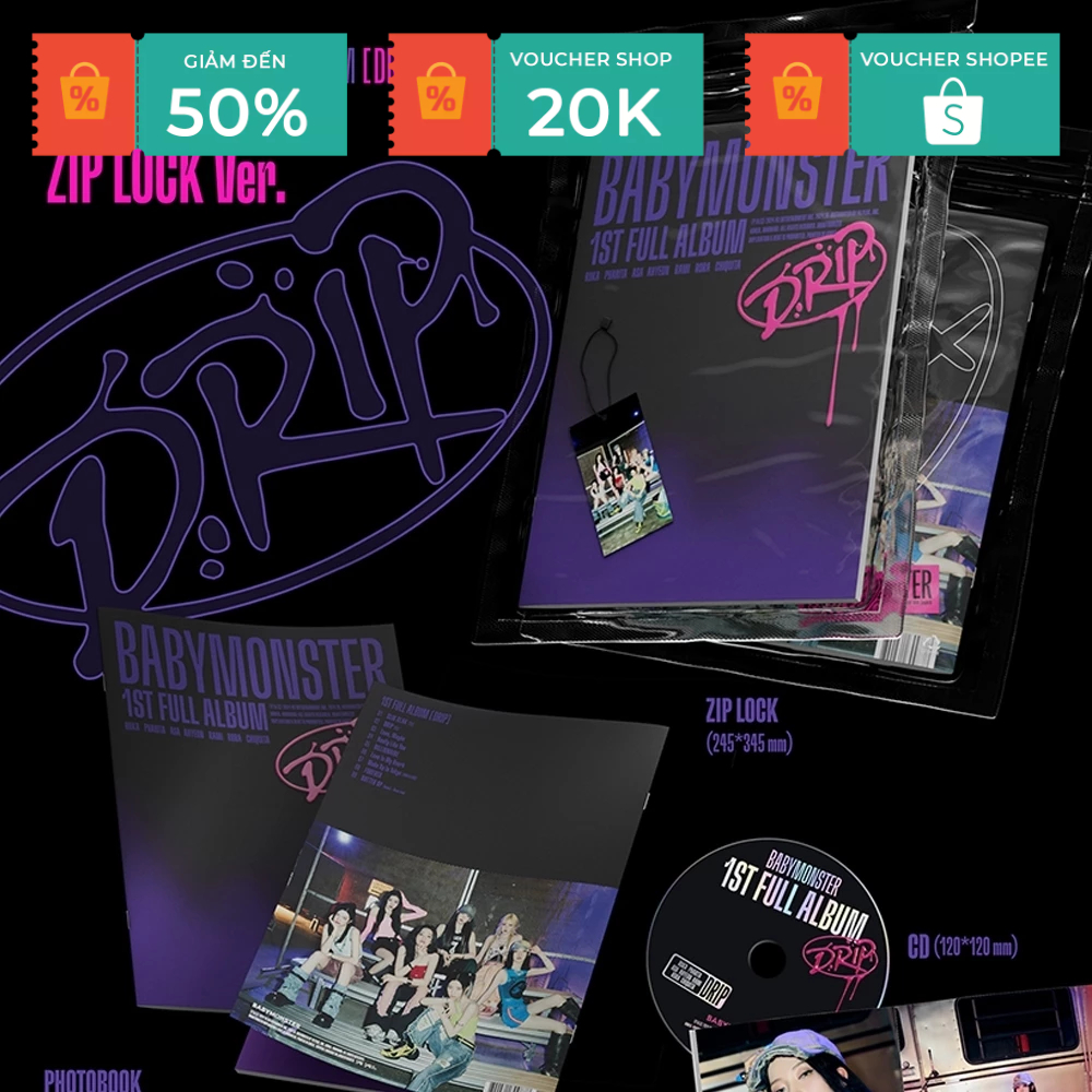 อัลบั้ม Babymonster Drip YG ซีลเดิม KPOP ของแท้ | Shopee Thailand
