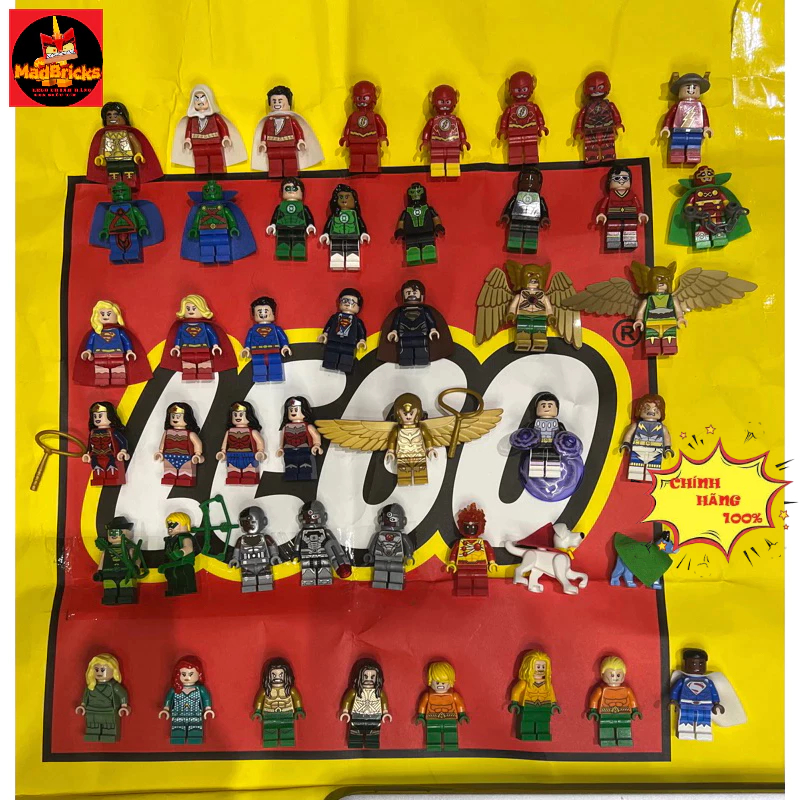 (LEGO Comics Dc) LEGO SUPERHERO CHARACTERS ในเวิร์กเตอร์ในเวิร์กเตอร์ ...