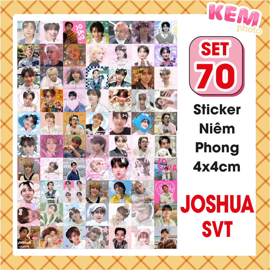 ชุดสติกเกอร์ปิดผนึก JOSHUA 70 ชิ้น - ตัด - สติ๊กเกอร์ 4x4 ซม. พร้อมภาพ ...