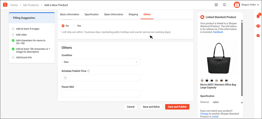 วิธีใช้ Shopee Standard Product เพื่อเพิ่มการมองเห็นสินค้าของฉัน